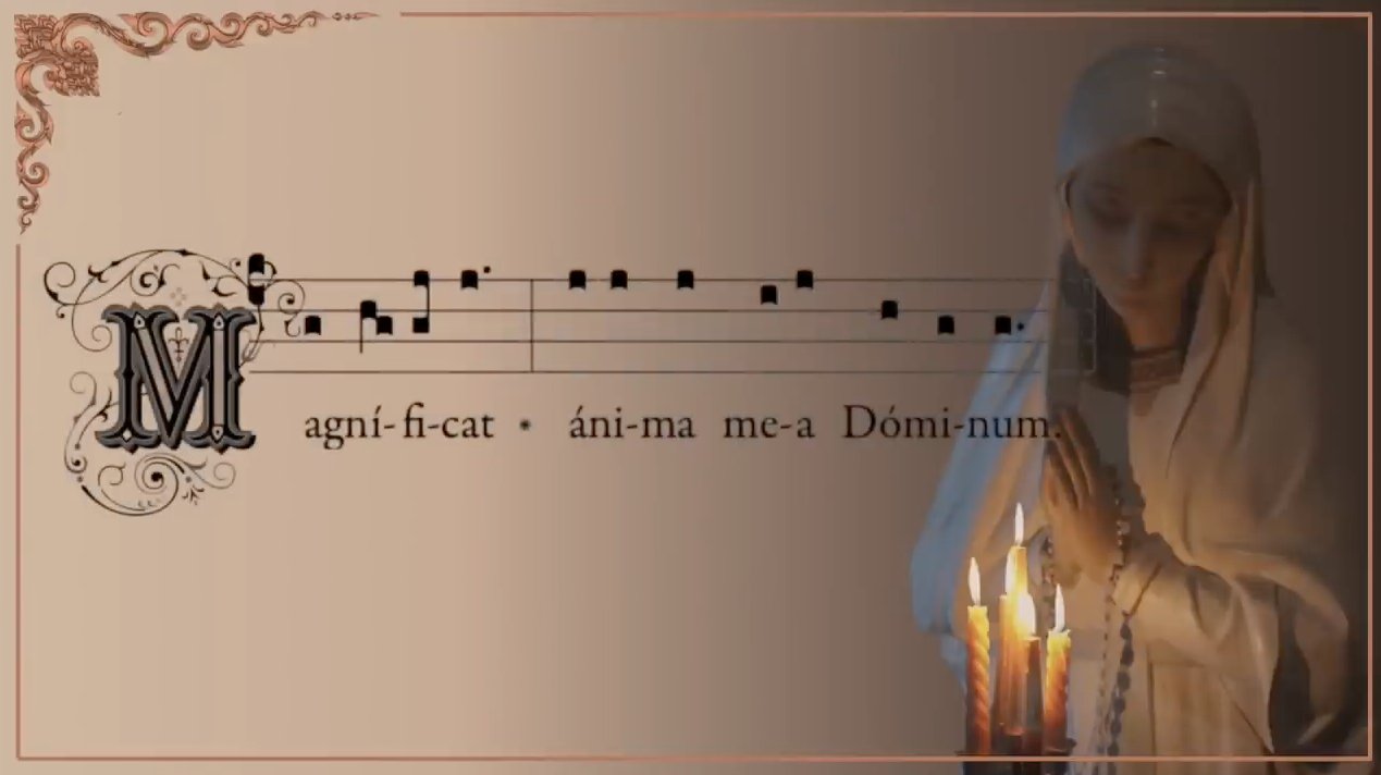 MAGNIFICAT ANIMA MEA DOMINUM. 3 minutos de amor a Nuestra Madre. Harpa ...